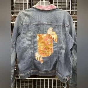 Hand Crafted | Jackets & Coats | Owl Embellished Jean Jacket | Poshmark